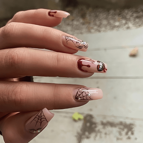 30+ Spooky But Spectacular Nail Designs For Halloween - Haul of Fame